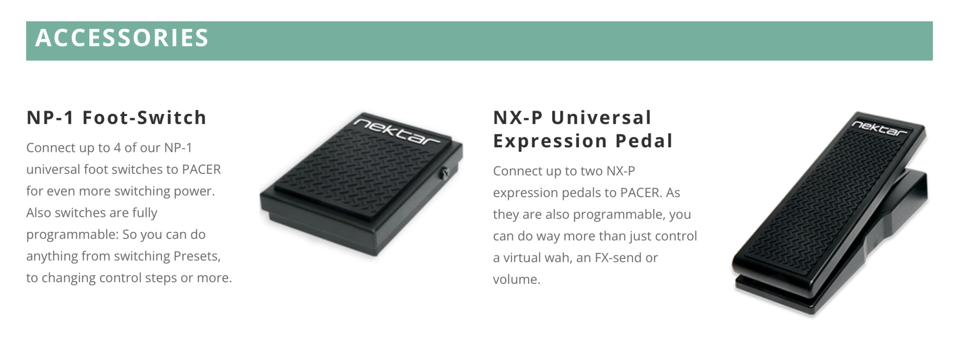 Midi Keyboard 61 Keys MIDI Footswitch Controller Nektar Pacer USB MIDI ...