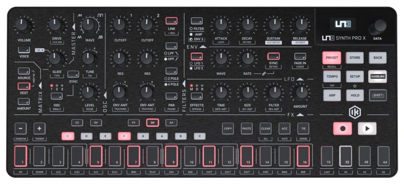 IK UNO Synth Pro X - Analogue Desktop Module Sequencing & Bassline Mode Synthesizer - It Already ...